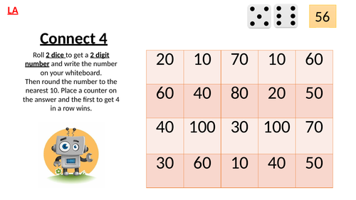Rounding numbers dice games | Teaching Resources