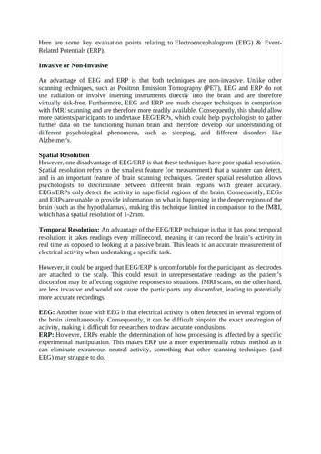 AQA Psychology ways of investigating the brain biopsychology | Teaching ...