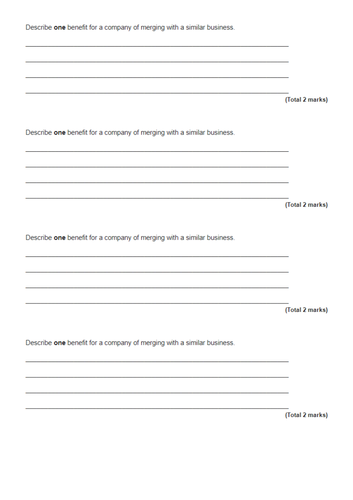 Edexcel GCSE Business - Business Growth | Teaching Resources