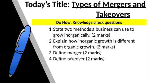 Edexcel GCSE Business - Business Growth | Teaching Resources