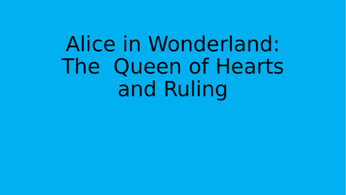 Alice In Wonderland - Imaginative and Challenging Scheme | Teaching ...