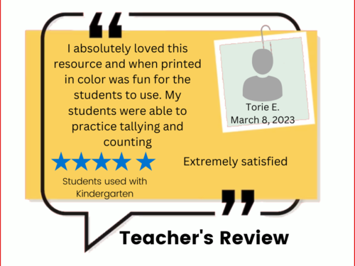 Fox in Socks Math Activity Tally Chart Worksheet | Teaching Resources