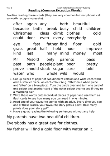 Year Two Learning Pack | Teaching Resources