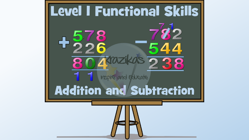 Functional Skills Maths Level 1 - Addition and Subtraction PowerPoint ...