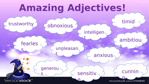 Amazing adjectives mat | Teaching Resources