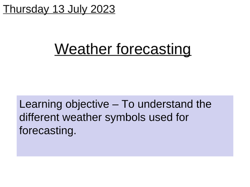 Weather and Climate, KS3, Geography, AQA | Teaching Resources