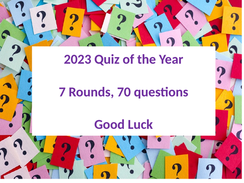 End of Year Quiz | Teaching Resources