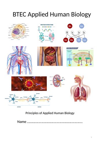 Human Biology Unit 1 Exam Questions | Teaching Resources