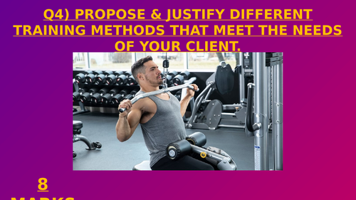 Unit 2: Fitness training & programming for health, sport & well-being ...