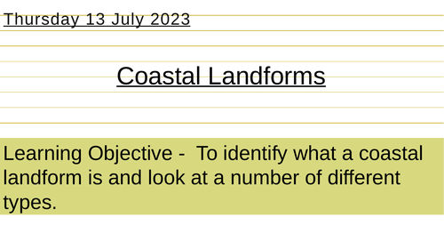 Coastal Landscapes, Y9, Geography, AQA | Teaching Resources