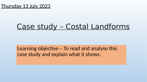 Coastal Landscapes, Y9, Geography, AQA | Teaching Resources