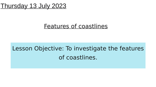 Coastal Landscapes, Y9, Geography, AQA | Teaching Resources
