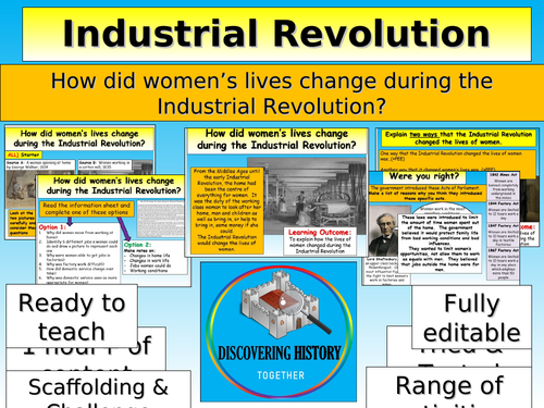 Industrial Revolution Women | Teaching Resources