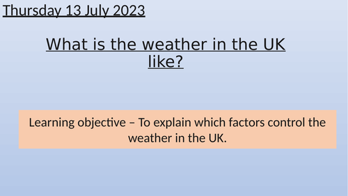 Weather and Climate, Y10, Geography, AQA | Teaching Resources