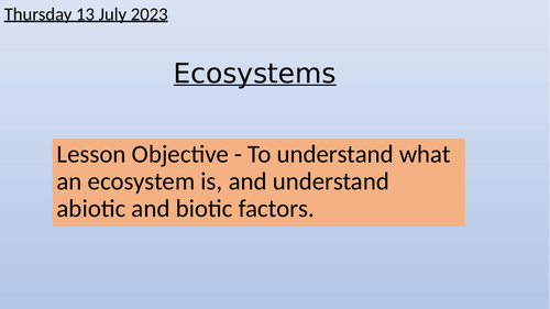 Ecosystems, Y11, Geography, AQA | Teaching Resources