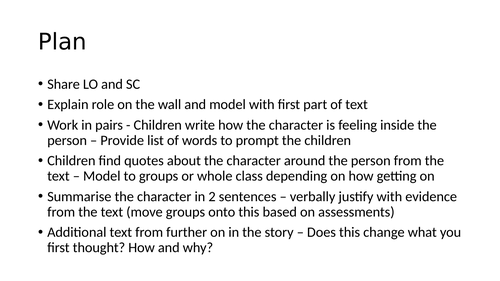 Character Inference Activity | Teaching Resources