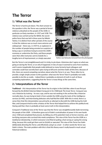 Stalin's Terror - Full Lesson - AQA 2N Russia 1917-1953 | Teaching ...