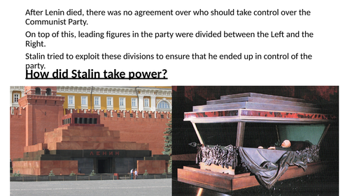 How did Stalin take power? - Full Lesson - AQA 2N Russia 1917-1953 ...
