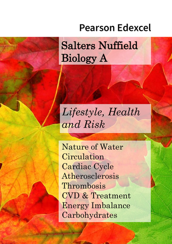 Edexcel A Level Biology - Lifestyle Health and Risk TOPIC STUDY GUIDE ...