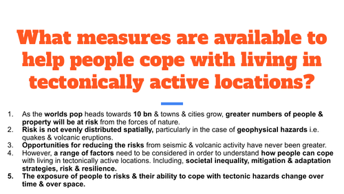 Hazardous Earth OCR A Level Geography | Teaching Resources Hazardous Earth OCR A Level Geography | Teaching Resources