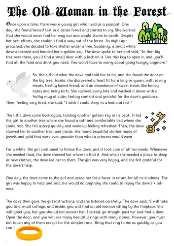 Fairytale Old Woman in Forest | Teaching Resources