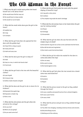 Fairytale Old Woman in Forest | Teaching Resources