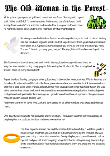 Fairytale Old Woman in Forest | Teaching Resources