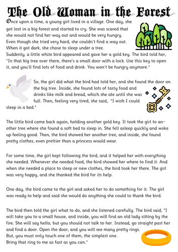 Fairytale Old Woman in Forest | Teaching Resources