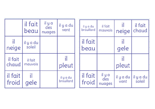 KS2 French Weather and Seasons Unit Pack - 5 complete lessons ...