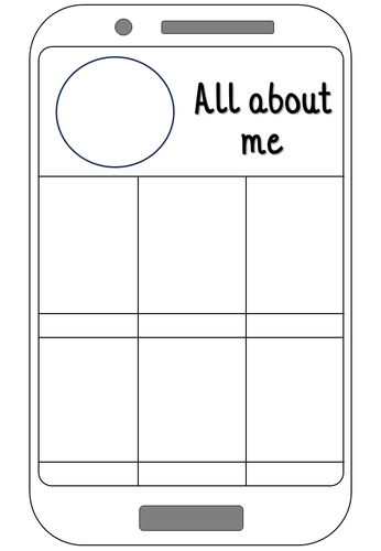 All About Me Phone Selfie Craftivity | First Week of School | Back to ...