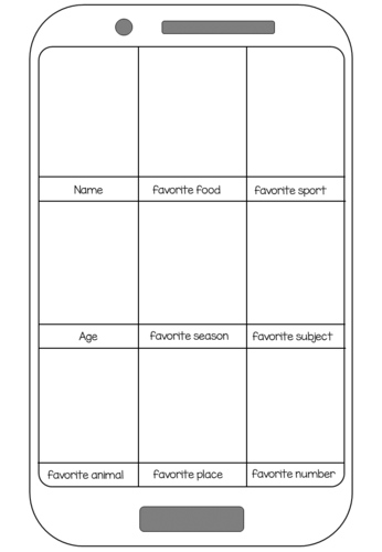 All About Me Phone Selfie Craftivity | First Week of School | Back to ...