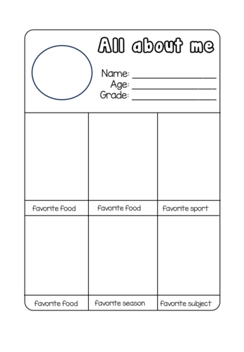 All About Me Phone Selfie Craftivity | First Week of School | Back to ...