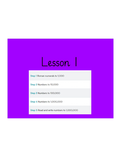 Place Value WHite Rose Lessons 1-5 | Teaching Resources