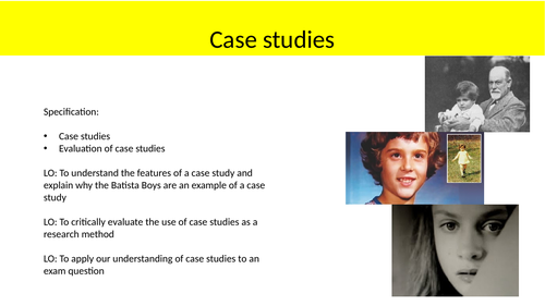 AQA Psychology case studies | Teaching Resources