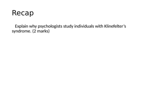 AQA Psychology Kohlberg's theory of gender development | Teaching Resources