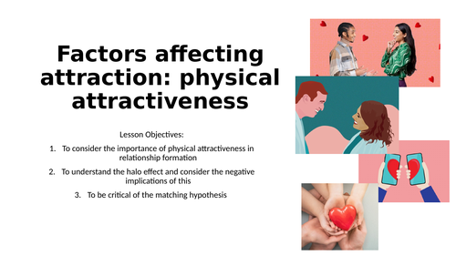 AQA Psychology physical attractiveness | Teaching Resources