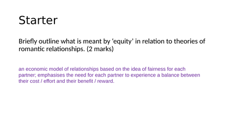 AQA Psychology Rusbult's investment theory relationships | Teaching ...