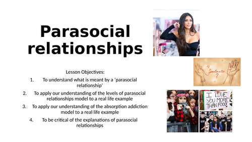 AQA Psychology parasocial relationships | Teaching Resources