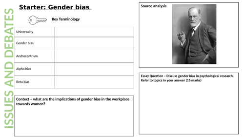 AQA Psychology culture bias issues and debates | Teaching Resources
