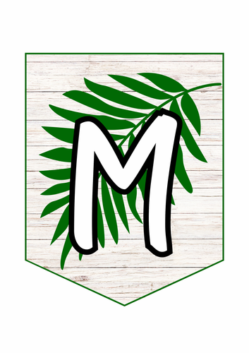 Neutral Wood Leaves Maths Letter Display | Teaching Resources