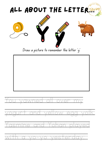 Understanding letters: 'y' | Teaching Resources