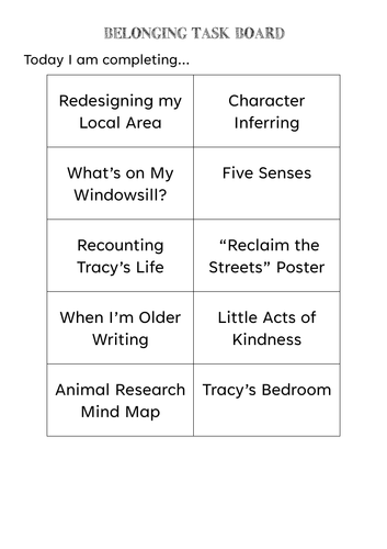 A Book a Week - Belonging Jeannie Baker - Complete English Unit Stage 2 ...