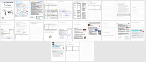 GCSE RS Christian Practices Revision Unit | Teaching Resources