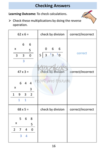 Functional Skills Maths Level 1 - Multiplication Workbook | Teaching ...