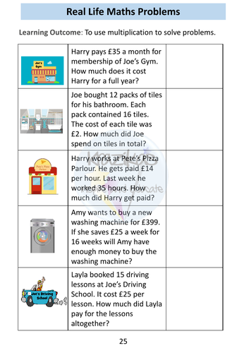 Functional Skills Maths Level 1 - Multiplication Workbook | Teaching ...