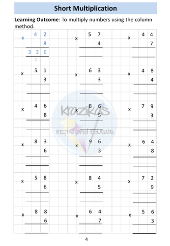 Functional Skills Maths Level 1 - Multiplication Workbook | Teaching ...