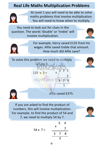 Functional Skills Maths Level 1 - Multiplication Workbook | Teaching ...