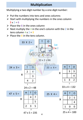 Functional Skills Maths Level 1 - Multiplication Workbook | Teaching ...