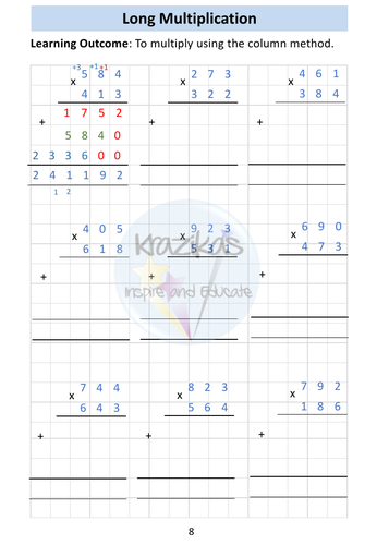 Functional Skills Maths Level 1 - Multiplication Workbook | Teaching ...