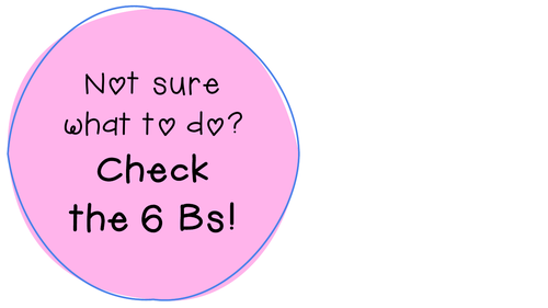 6 Bs- Brain, Book, Board, Buddy, Brave, Boss | Teaching Resources